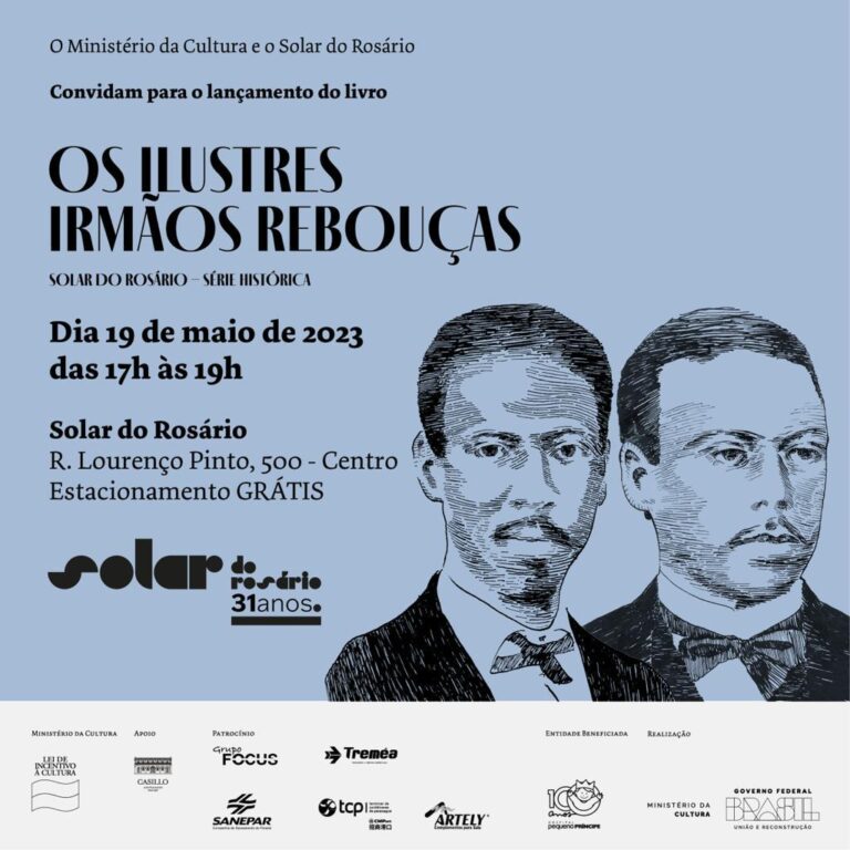 Solar do Rosário lança livro sobre a saga dos Irmãos Rebouças - Revista ...